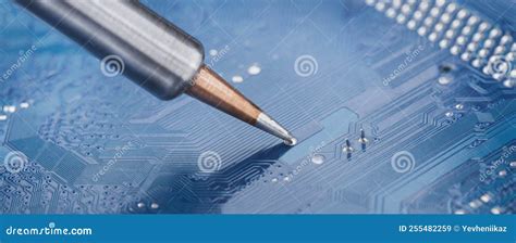 soldering electronic components onto the pcb electronics repair and