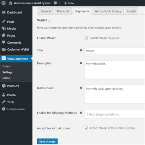 Wordpress Woocommerce Wallet System Plugin Online Prepaid Account