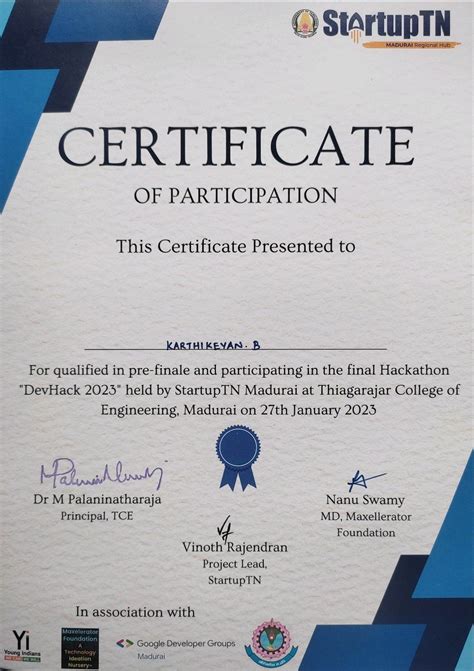 karthikeyan balaji on linkedin participated in 1 day hackathon dev