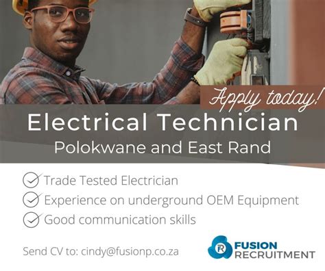Fusion Recruitment On Linkedin Electrical Fusionrecruitment Technician Cv