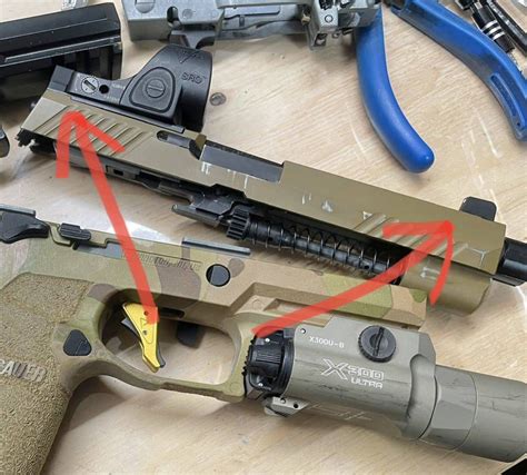 Gktactical Rmr Mount Base Vfc P320 ハイサイトマウントm17 M18 Sig Air Gbb Sig Sauer Trijicon ガスガン ｜売買された