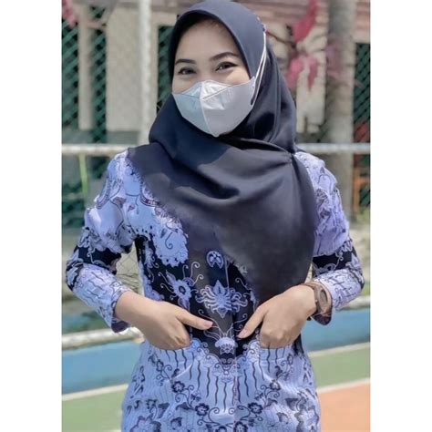 The Latest Pgri Uniform Is Premium Fabric Di 2025 Model Pakaian Guru