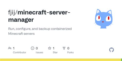 GitHub Fjij Minecraft Server Manager Run Configure And Backup Containerized Minecraft Servers