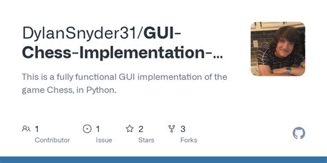 GitHub DylanSnyder GUI Chess Implementation In Python This Is A Fully Functional GUI