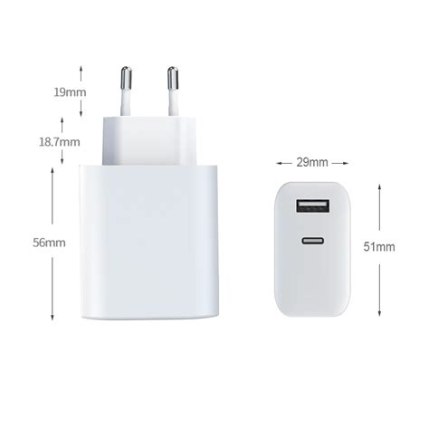 Dual USB C USB A PD Lader 5 21V 3A 65W Wit GS W65A0927