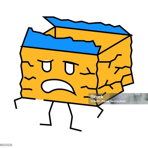 슬프다 찢어진 골판지 상자 캐릭터 아이콘 색깔 일러스트 갈색에 대한 스톡 벡터 아트 및 기타 이미지 갈색 귀여운 나름 Istock