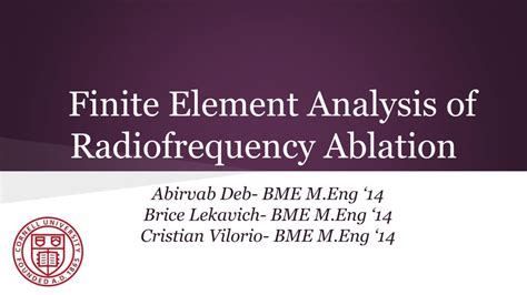 Ppt Finite Element Analysis Of Radiofrequency Ablation Powerpoint Presentation Id2415218