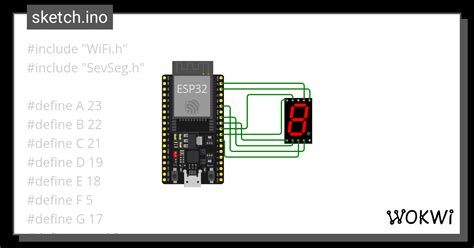 Seven Segment Wokwi ESP STM Arduino Simulator