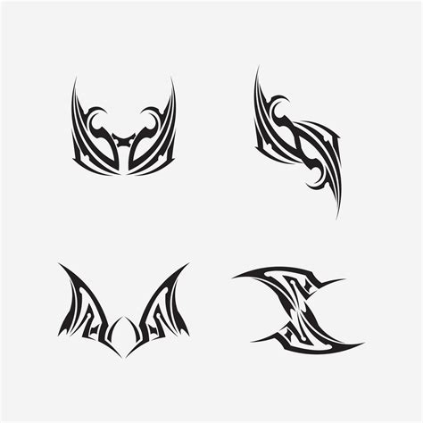 Black Tribal Vector Logo Design Icon And Sign Tribal 27046953 Vector Art At Vecteezy