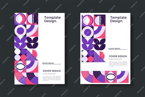 추상적 인 기하학적 모양 패턴 Bauhaus 최소한의 예술 디자인 배경 현대 원형 삼각형 및 사각형 Bauhaus 패턴 배경 포스터 및 유행을 커버 무료 벡터