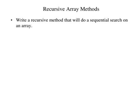Ppt Mastering Recursion In Java Key Recursive Methods Explained