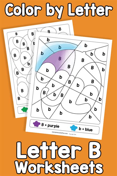 Coloring Worksheets Letter B Letter B Coloring Pages To Download And