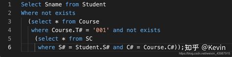 最明白的not exists 双层嵌套 SQL 查询语句 知乎