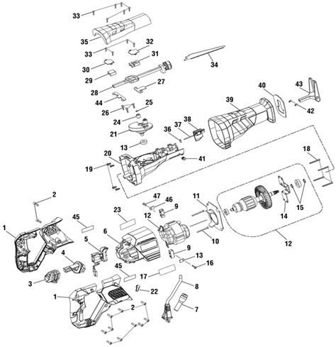 Ryobi Rj1861v Reciprocating Saw Partswarehouse