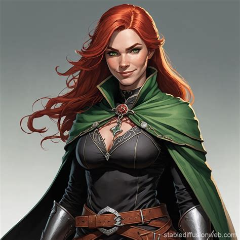 Female Warlock Wielding Ancient Axe Stable Diffusion Online