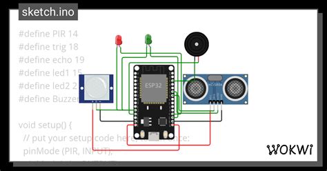 Ultrasonik And Peer Nugroho Dwi Aji Wokwi Esp32 Stm32 Arduino Simulator