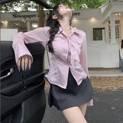 코디세트스트라이프 스카프 블라우스플리츠 미니스커트 세트 Ag117179e