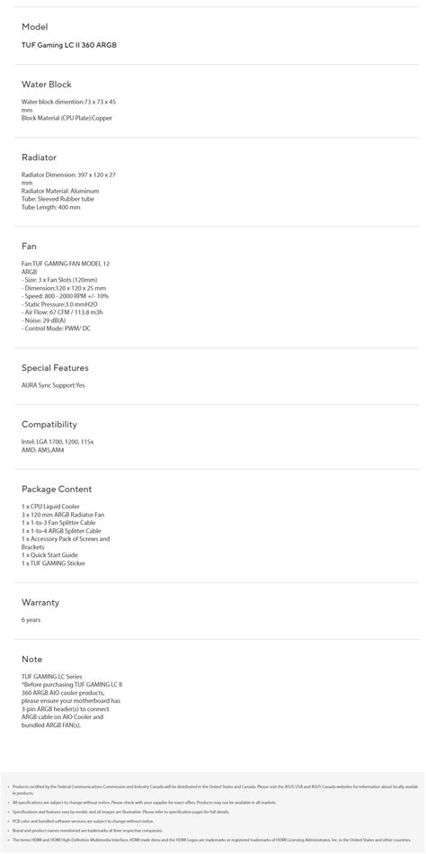 Buy ASUS TUF Gaming LC II ARGB AIO CPU Cooler Cooling Scorptec Computers