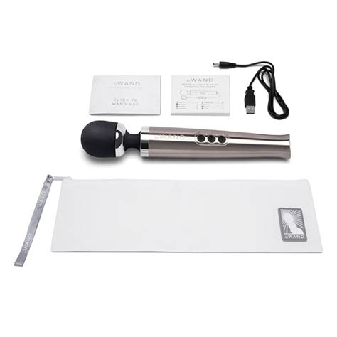 Le Wand Die Cast Rechargeable Massager Silver Massage Wands
