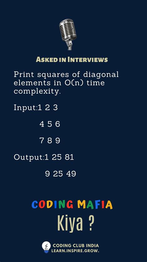 Coding Club On Linkedin Interview Coding Askedininterview Codingmafia India