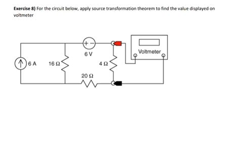 Solved Exercise 8 ﻿for The Circuit Below Apply Source