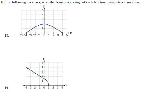 For The Following Exercises Write The Domain And