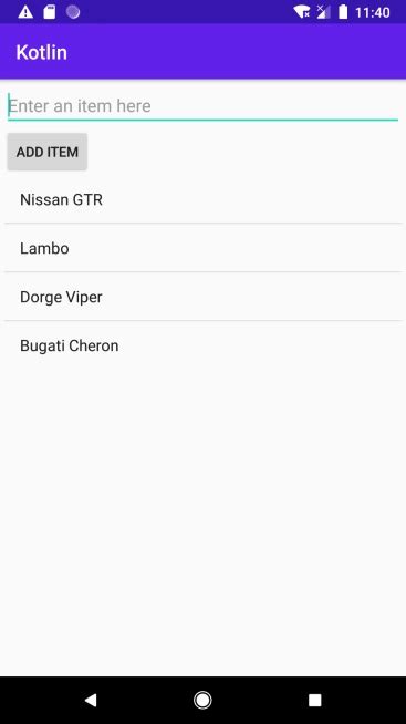 How To Dynamically Update A Listview On Android Kotlin