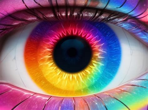 Premium Photo Mesmerizing Multicolored Iris Eye Animation Compilation