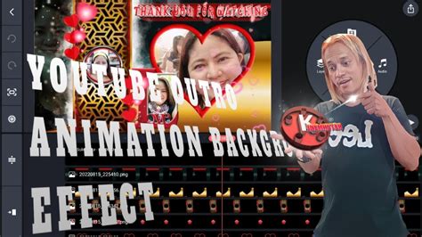 how to make youtube outro animation background image in kinemaster