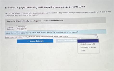 Solved Exercise Algo Computing And Interpreting Chegg Com