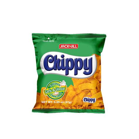 Chippy Garlic And Vinegar Flavored Corn Chips 25g Shopee Philippines