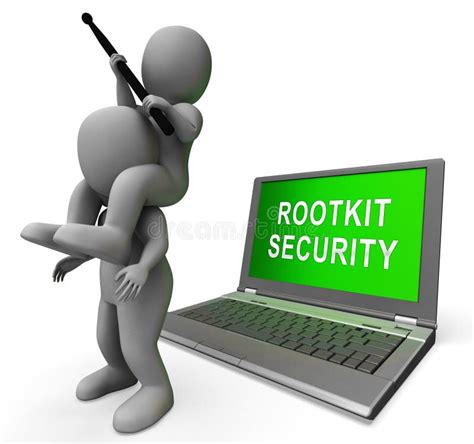Rootkit Security Data Hacking Protection D Rendering Stock Illustration Illustration Of