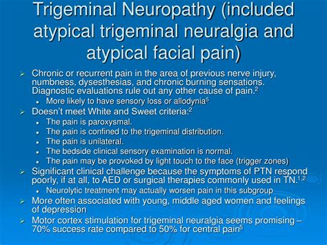 Ppt Differentiating Trigeminal Neuropathy From Trigeminal Neuralgia
