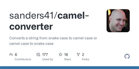 GitHub Sanders Camel Converter Converts A String From Snake Case