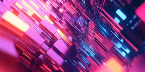 A Sleek And Elegant Abstract Background Featuring Cascading Waves Of Layered Geometric Tiles