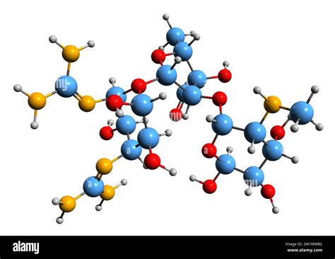3d Image Of Streptomycin Skeletal Formula Molecular Chemical Structure Of Antibiotic