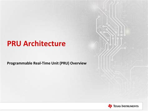 PPT Programmable Real Time Unit PRU Overview PowerPoint Presentation ID