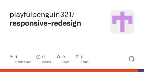 Github Playfulpenguin321responsive Redesign