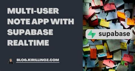 Multi User Note App With Supabase Realtime Rsupabase