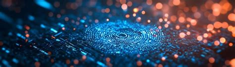 Ai Powered Digital Identity Frame Concept As A Clean Border Frame Featuring Biometric Patterns