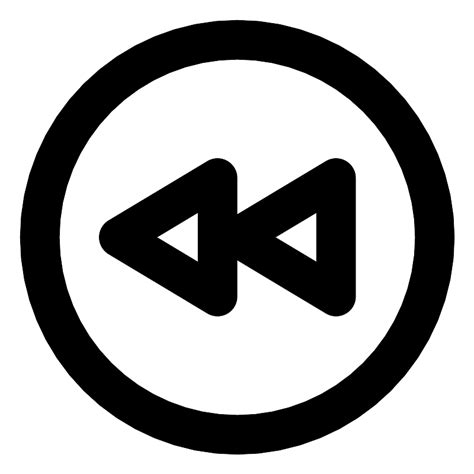 Backward Line Circle Vector Svg Icon Svg Repo