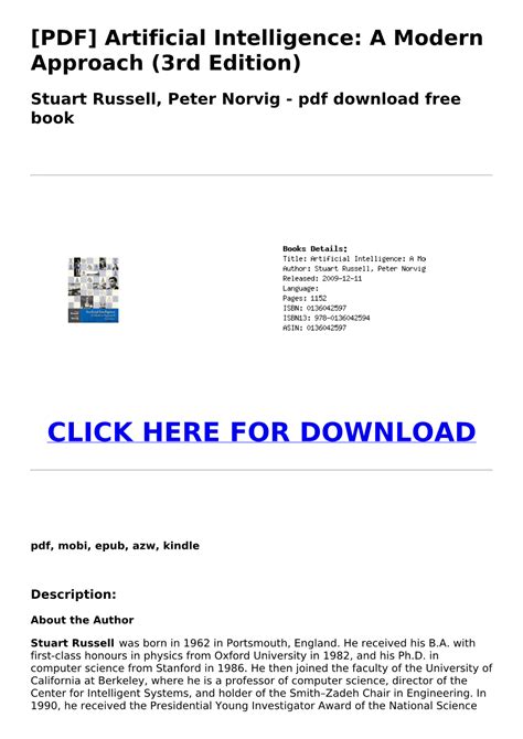 Artificial Intelligence A Modern Approach 3rd Edition Docslib