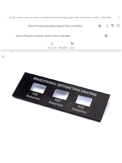 Demo Diffraction Grating For Education Pdf Diffraction Wavelength