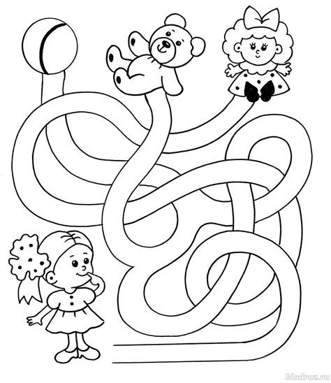 Задание на внимание для детей 4 6 лет Узнай какой подарок выбрала девочка