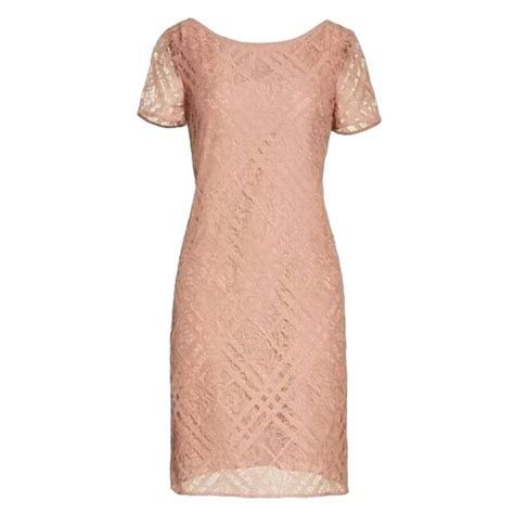 Burberry 페일 애쉬 로즈 리버티 체크 레이스 드레스 원피스 페칭