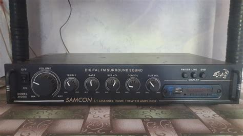 Samcon 51 Amplifier Vs Geepas Speaker Youtube