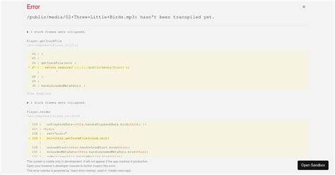 react redux audio player codesandbox