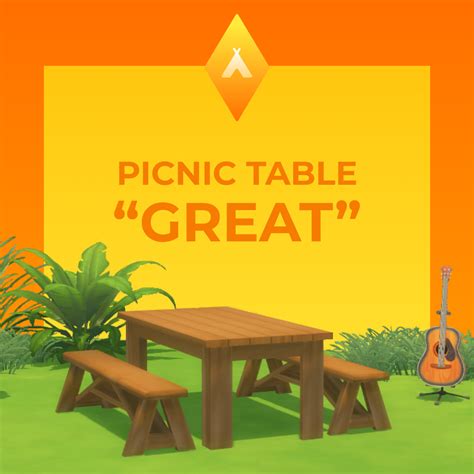 Picnic Table Great The Sims 4 Mods Curseforge