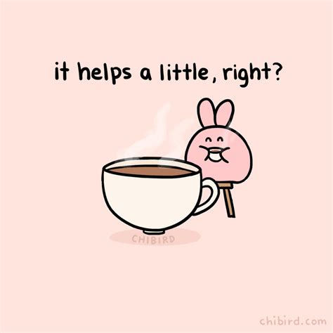 A Little Bun Offering You Some Tea Theres Chibird