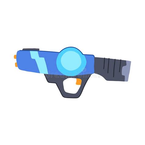 Squirt Water Gun Toy Cartoon Vector Illustration Stock Illustration